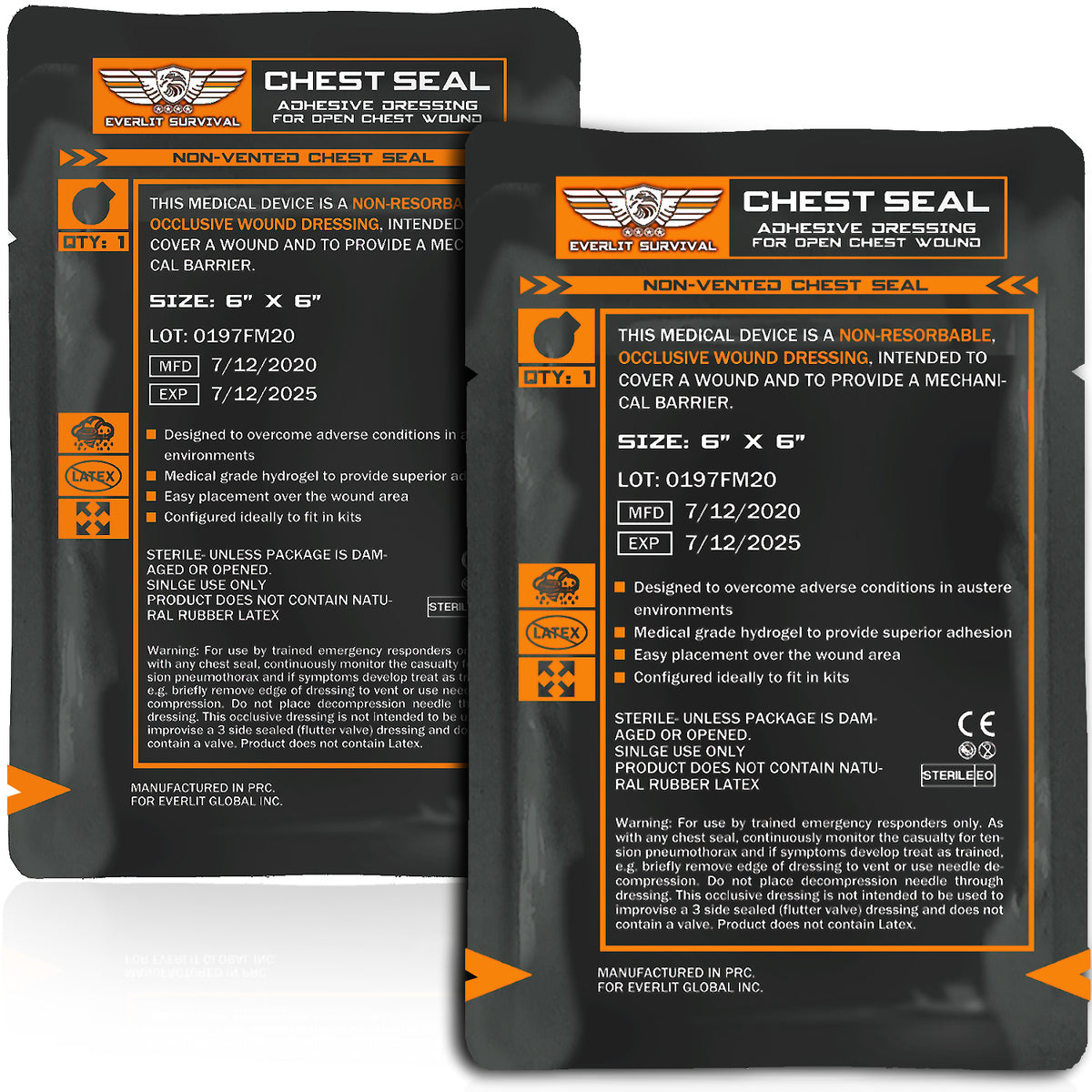 Buy Non-Vented Chest Seals: Essential for Treating Chest Trauma – ACETAC